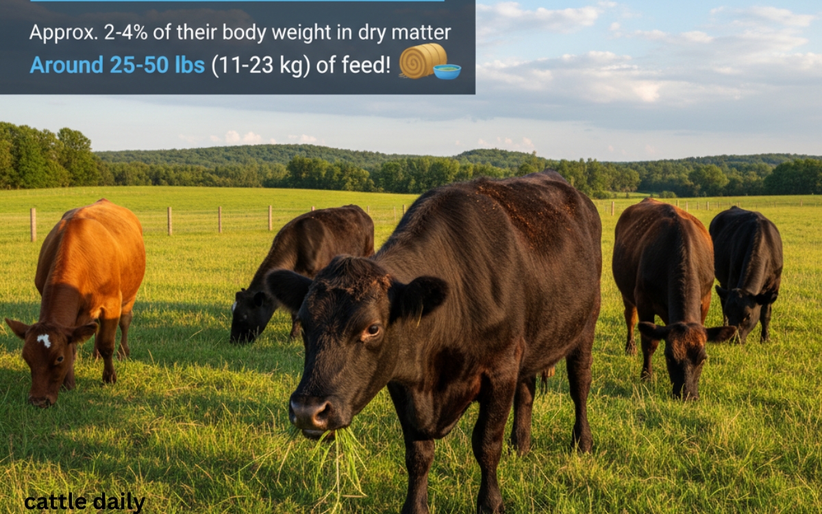 How Much Do Cattle Eat Per Day? - Cattle Daily