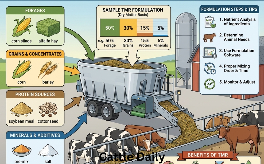 Total Mixed Ration (TMR) for Cattle: Formulation Guide - Cattle Daily