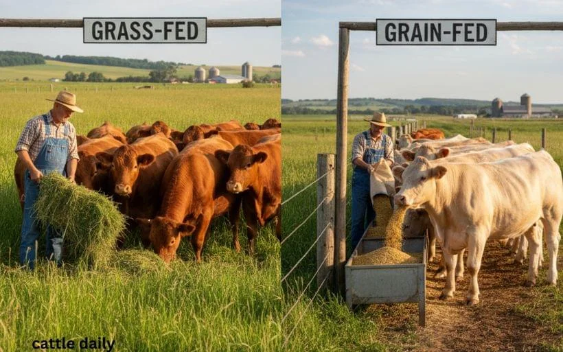 Grass-Fed vs Grain-Fed Cattle: Complete Comparison - Cattle Daily